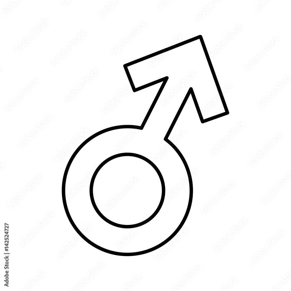 male symbol isolated icon vector illustration design Stock Vector ...