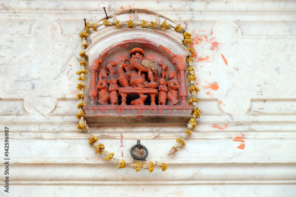 Architectural detail in Jaipur City Palace, Rajasthan, India. Palace ...