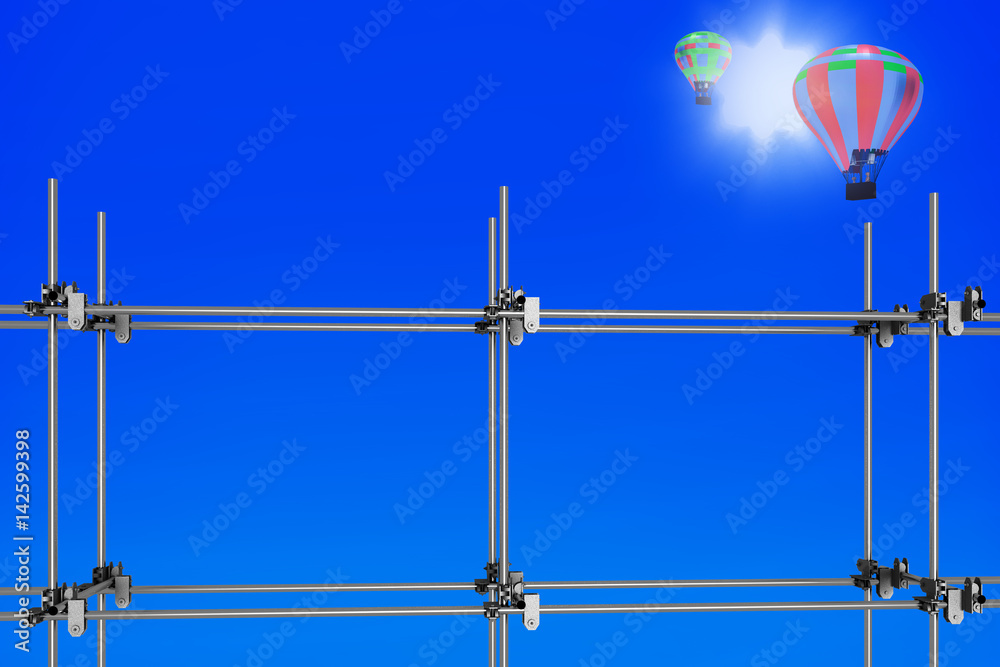 Scaffolding, 3d illustration Stock Photo | Adobe Stock