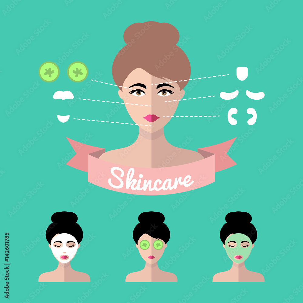 Vecteur Stock Vector Infographics Set Of Women Icons With Different