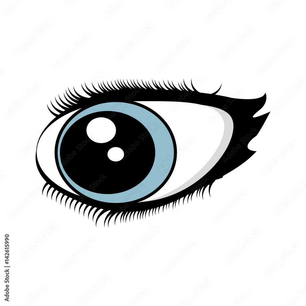 cartoon eyes comic expression vector illustration eps 10 Stock Vector ...