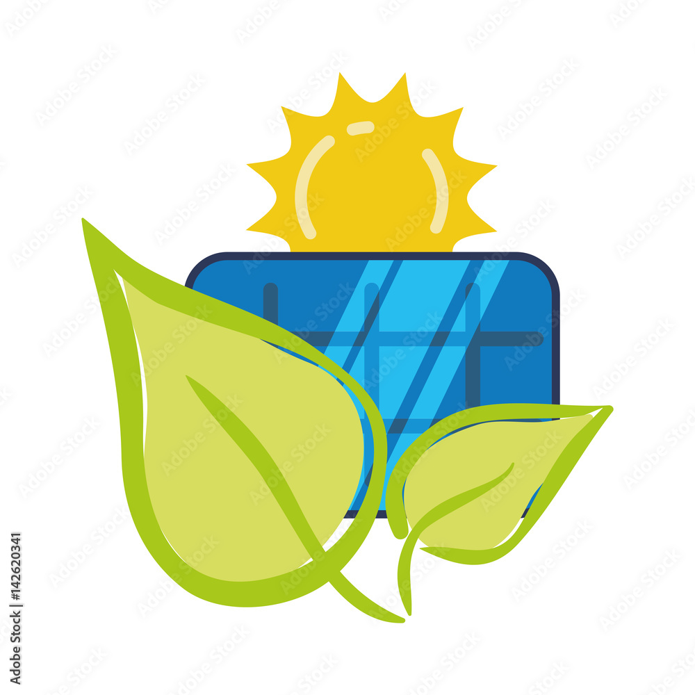 solar panel ecology environment concept vector illustration eps 10 ...