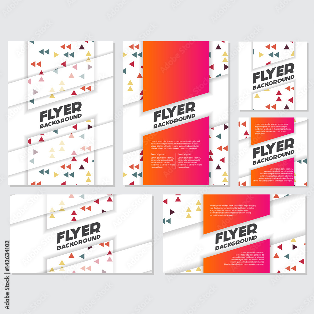 fresh background flyer style background Design Template Stock Vector ...