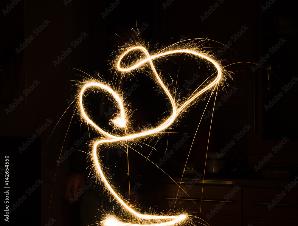 Slow Shutter Speed Photography Sparklers