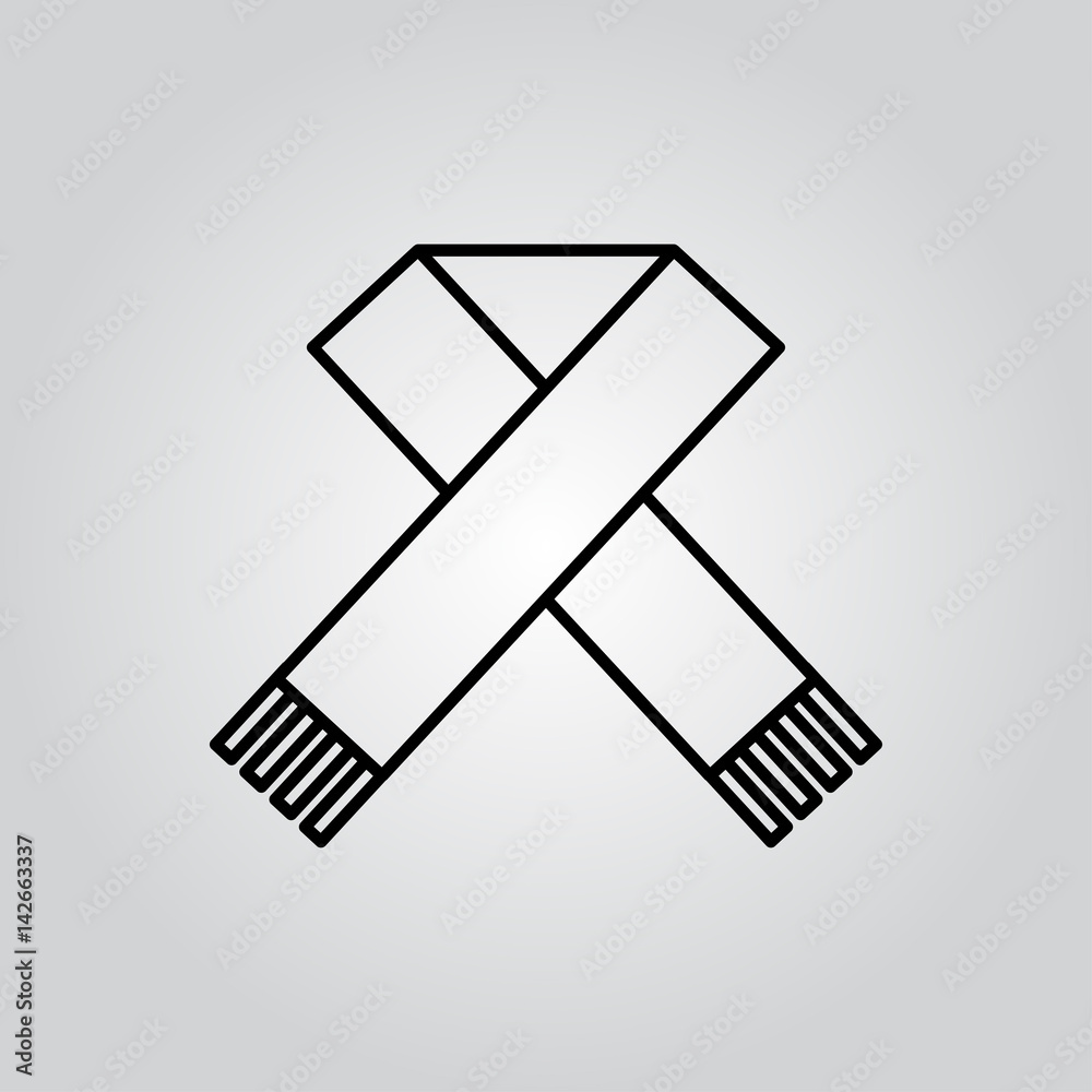 scarf icon Stock-Vektorgrafik | Adobe Stock