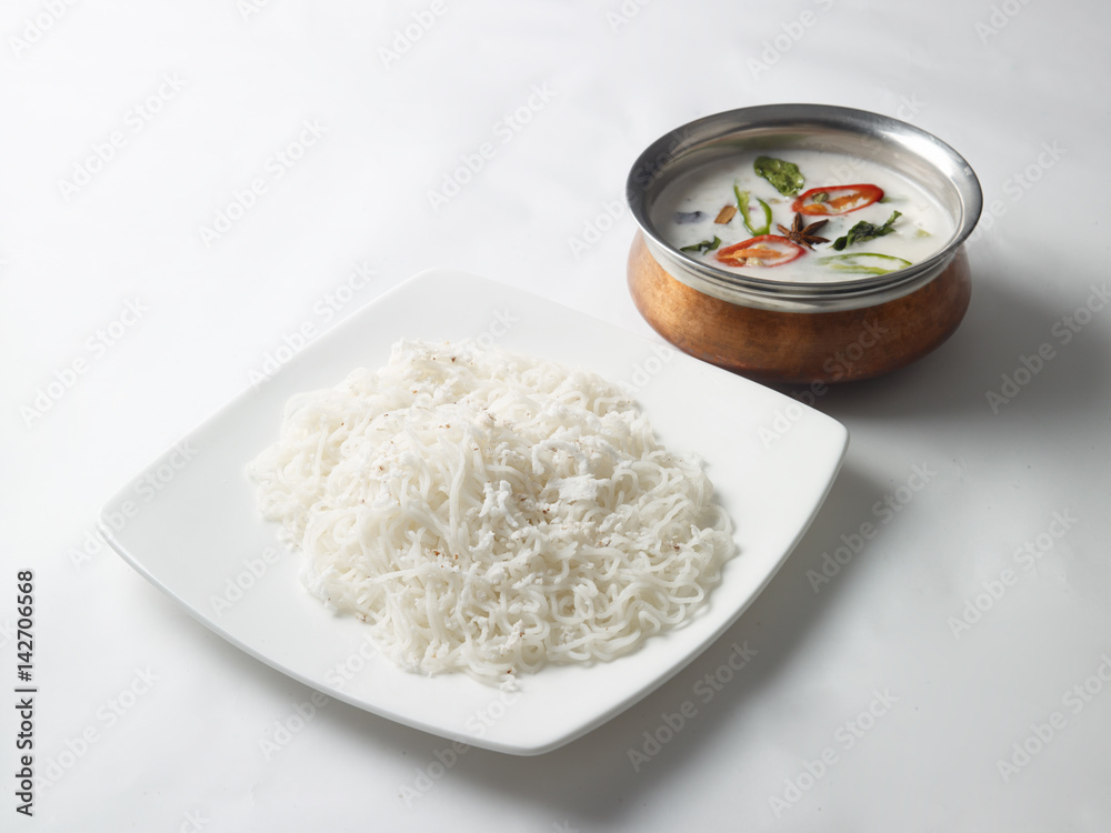 Idiyappam With Coconut Milk