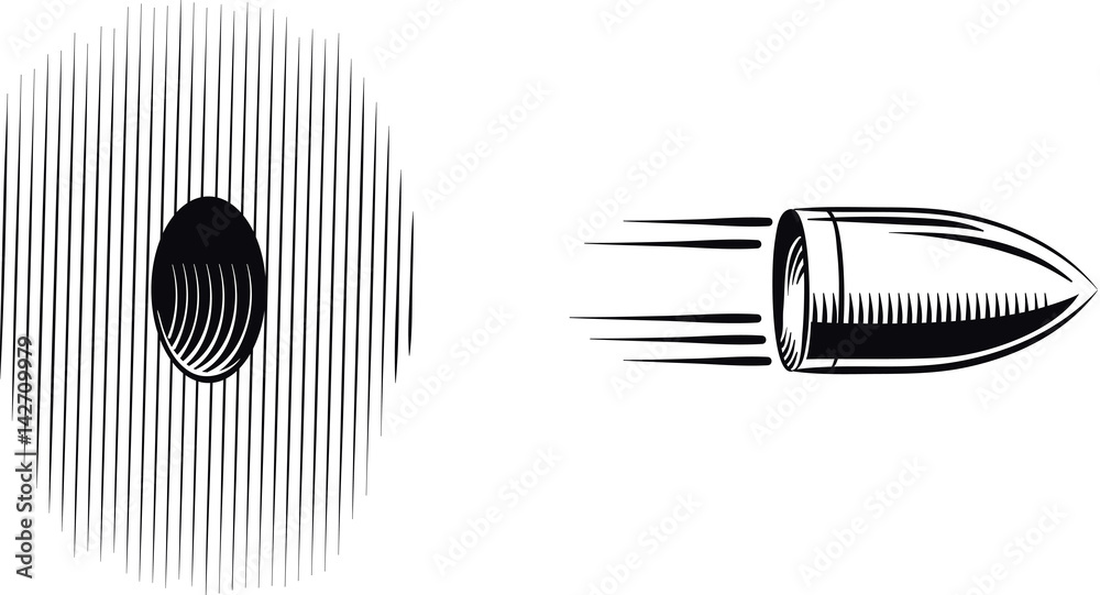 Bullet Shot Vector