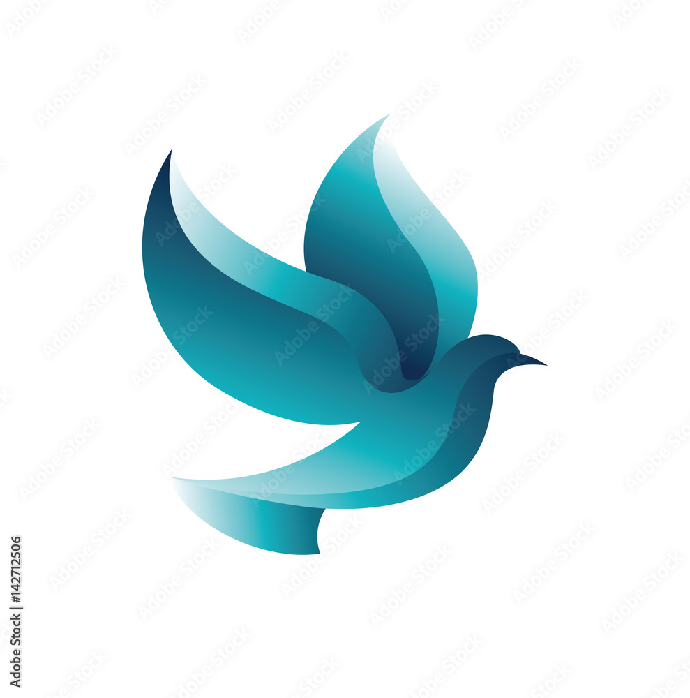 Dove Vector Logo Stock Vector | Adobe Stock