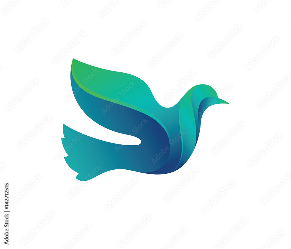 Dove Vector Logo Stock Vector | Adobe Stock