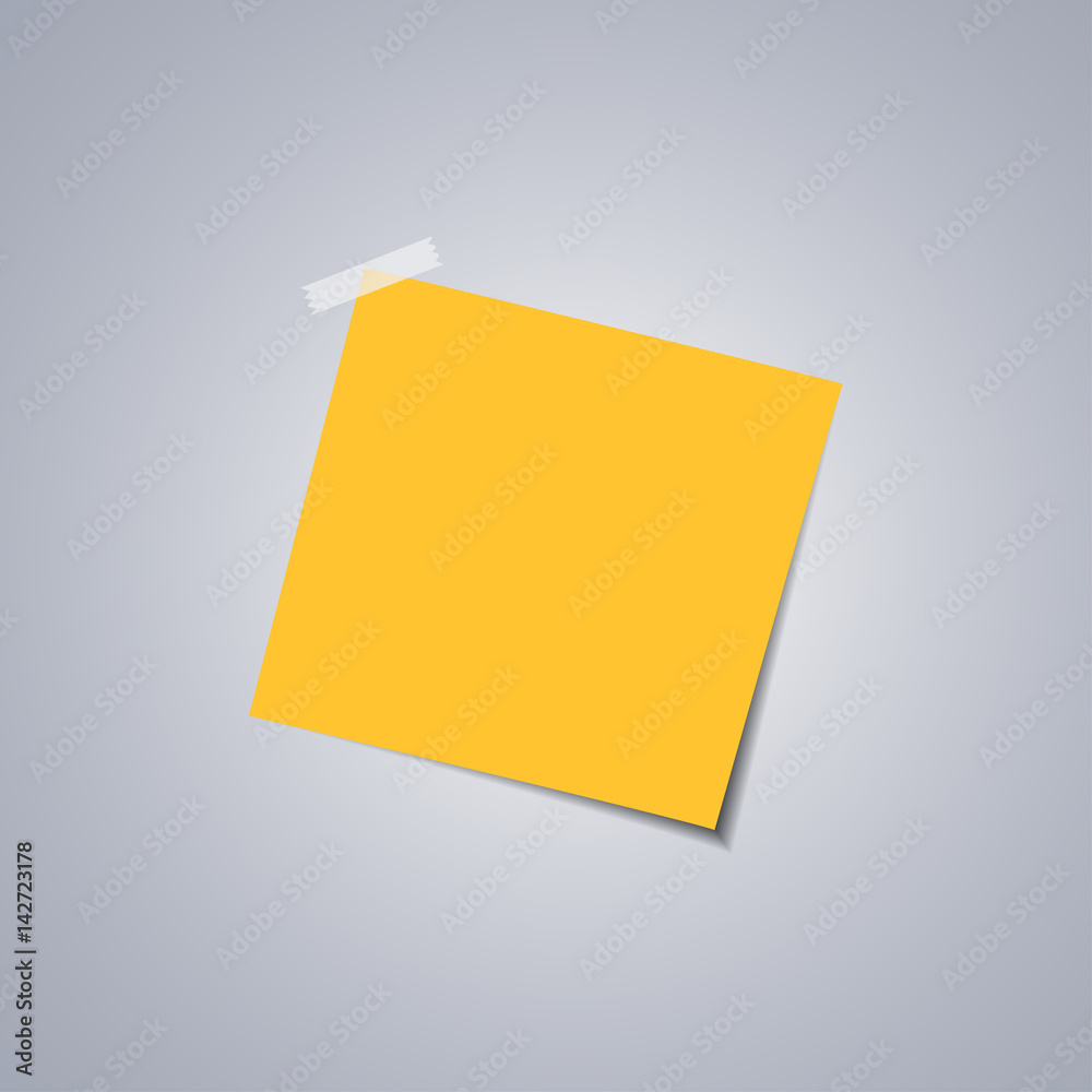 Clear list of paper with transparent pin on the grey background Stock ...