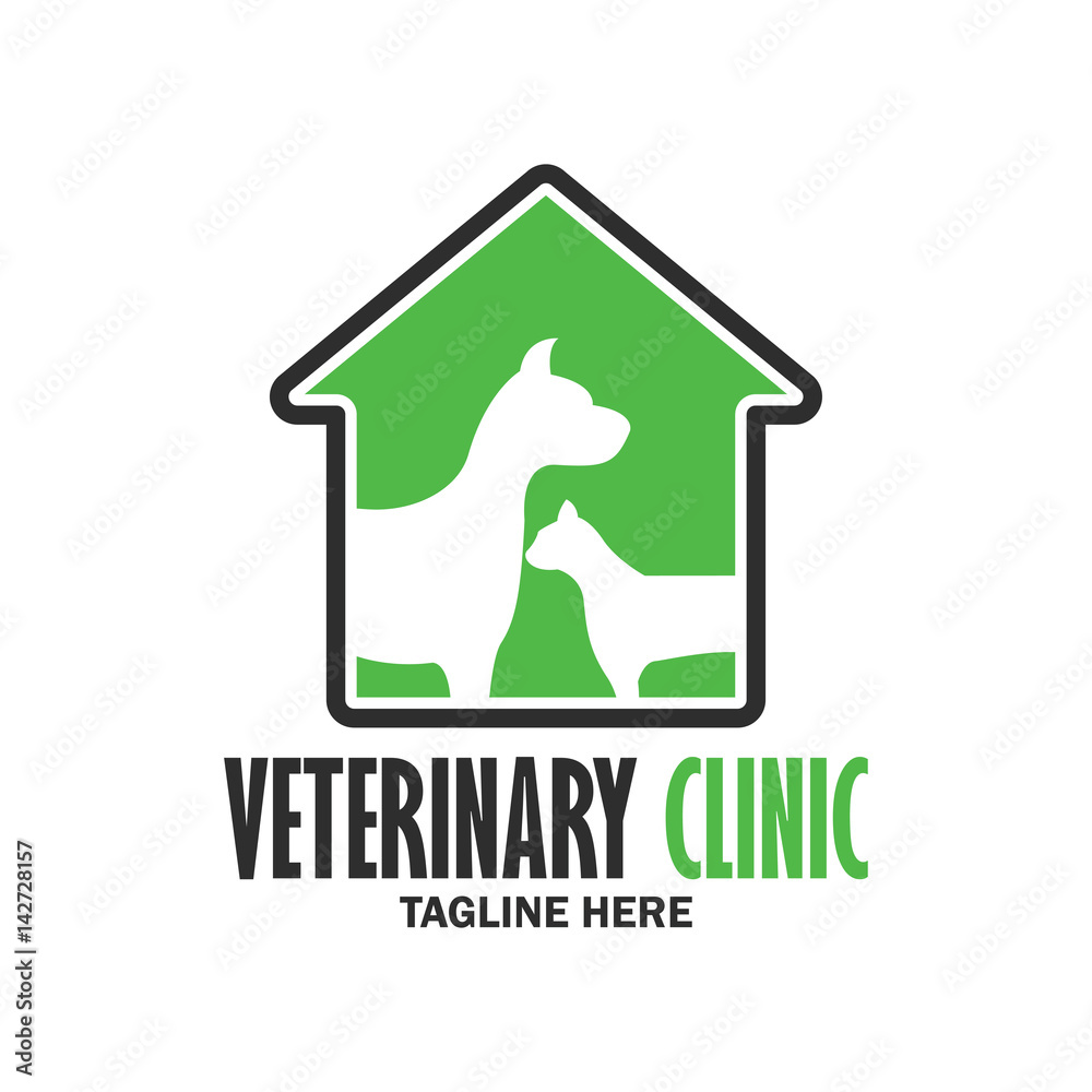 veterinary logo with text space for your slogan / tagline, vector ...