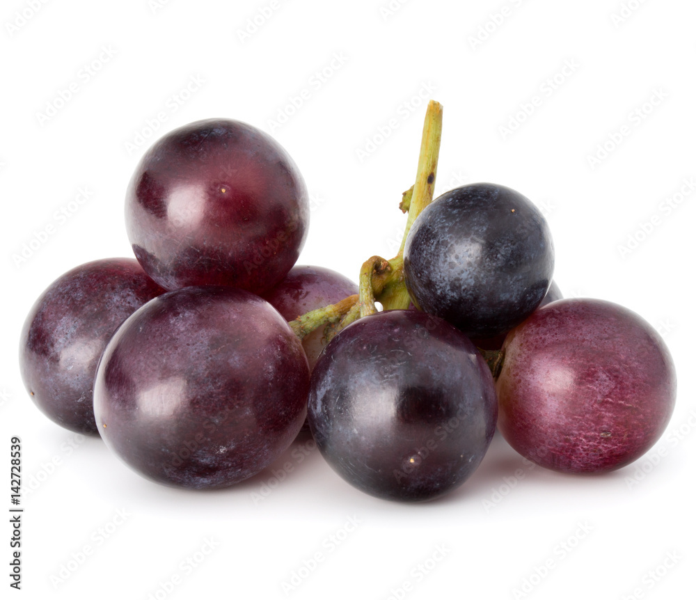 Red grape berry bunch isolated on white background cutout Stock Photo ...