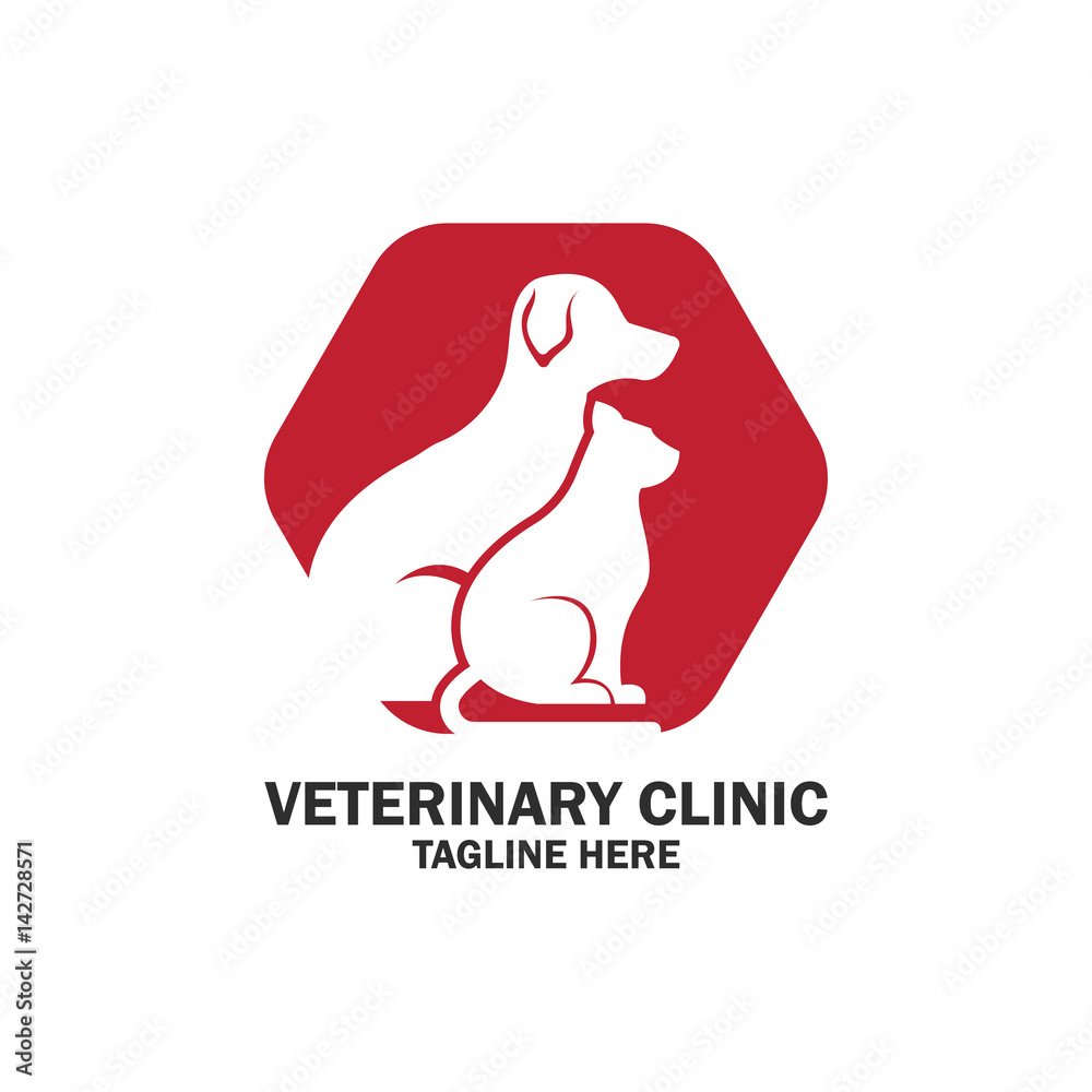 veterinary logo with text space for your slogan / tagline, vector ...