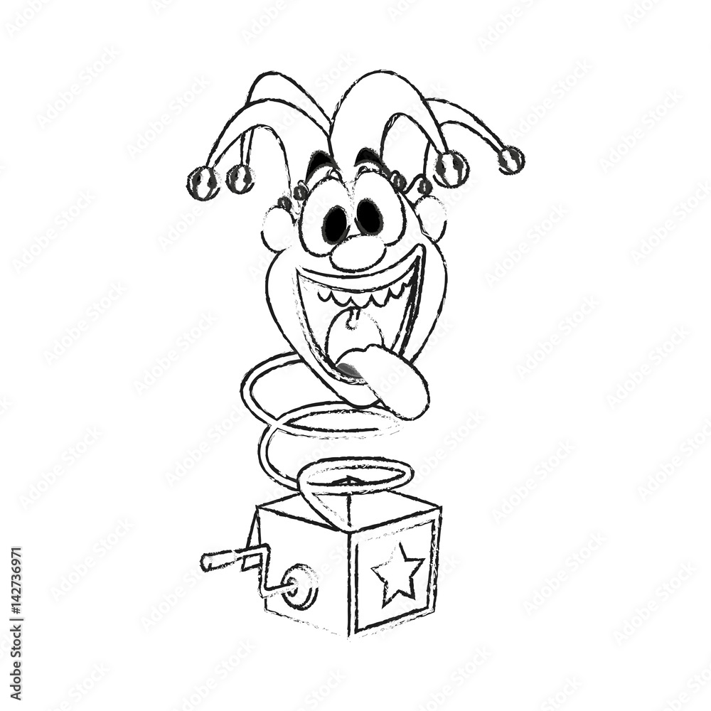 jack in the box toy icon image vector illustration design Stock Vector ...