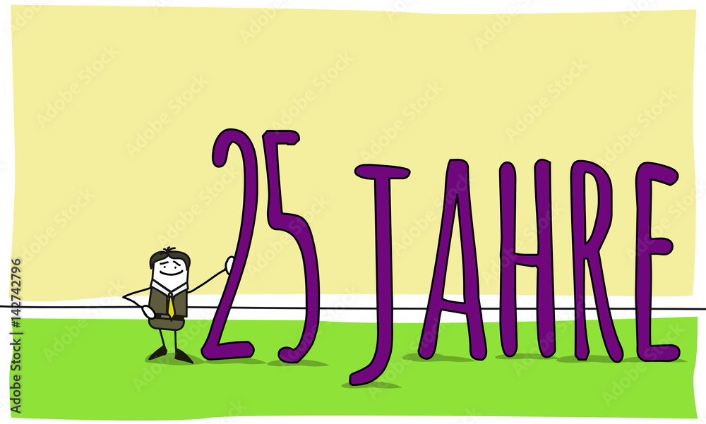 25 Jahre : Feier eines Firmenjubiläum Stock-Vektorgrafik | Adobe Stock