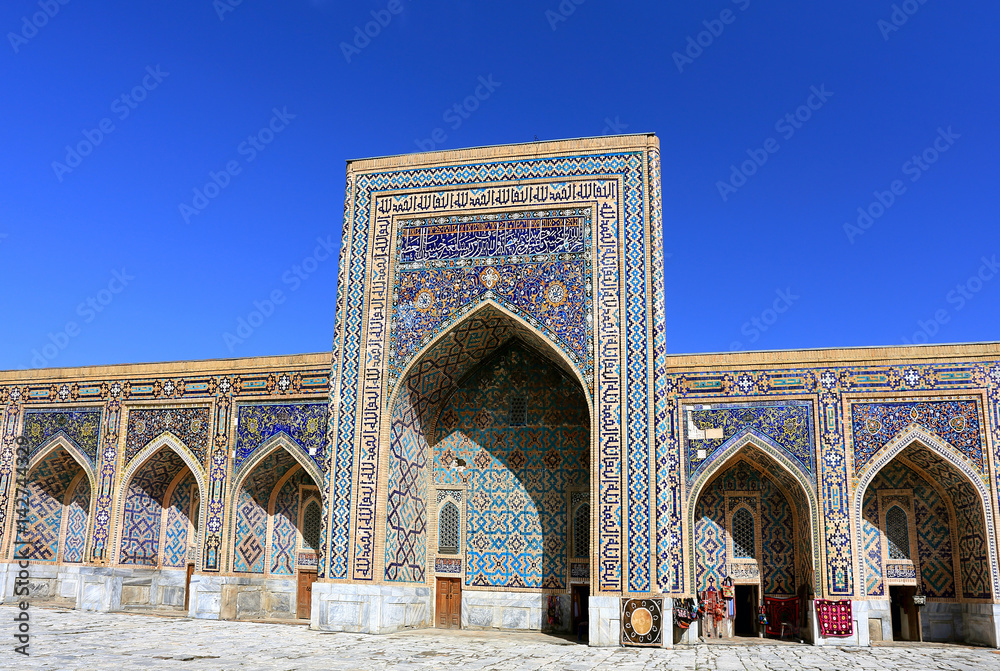 Medieval oriental structure with arches Stock Photo | Adobe Stock
