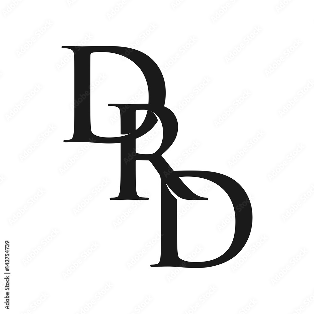 logo d, r and d logo vector. Stock Vector | Adobe Stock