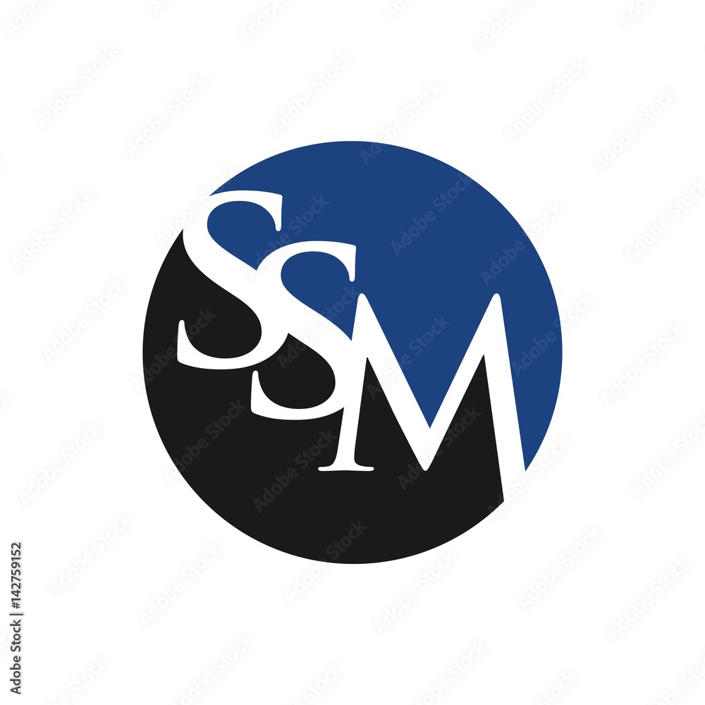 letter S S and M logo vector. Stock Vector | Adobe Stock