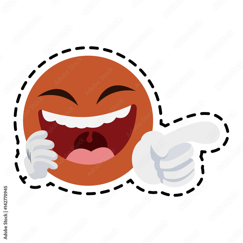 emoji making fun of icon image vector illustration design Stock Vector ...