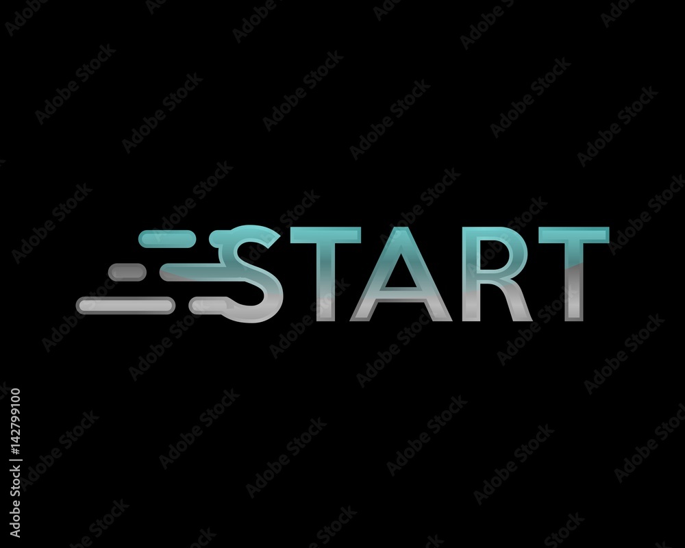 start icon logo Stock Vector | Adobe Stock