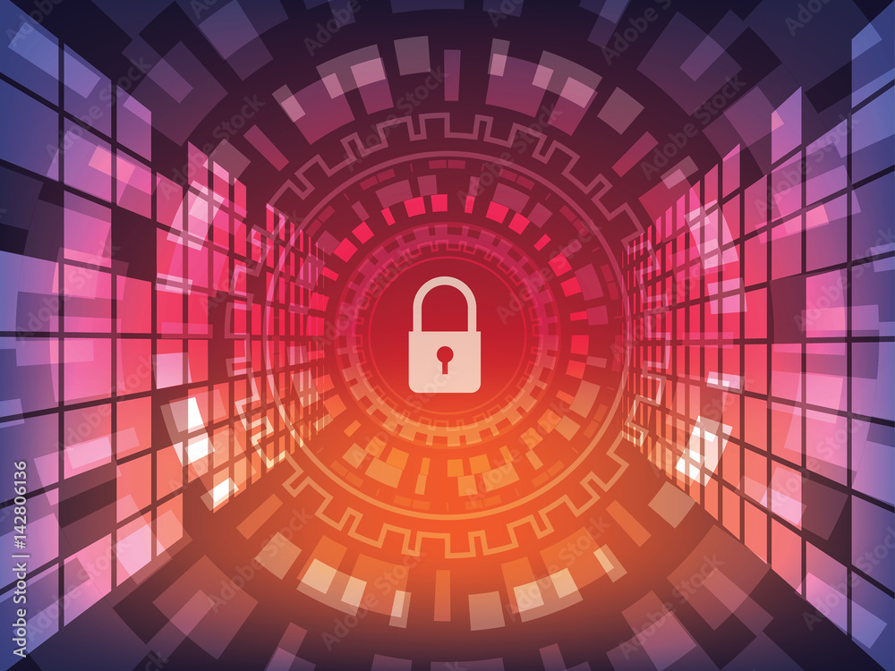 cyber security background Stock Vector | Adobe Stock