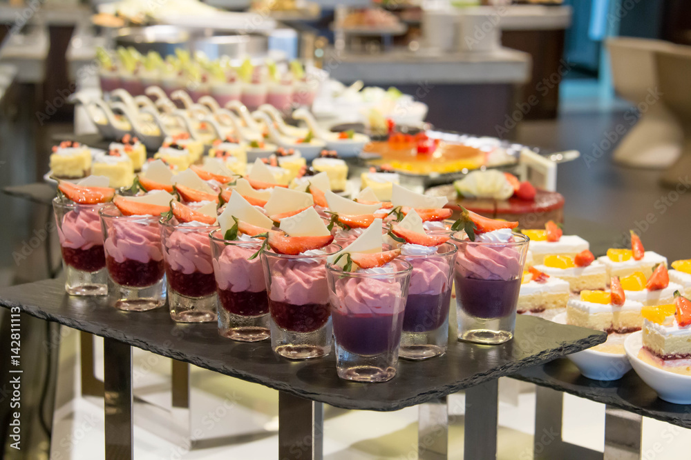 decoration buffet banquet dessert table cakes Stock Photo | Adobe Stock