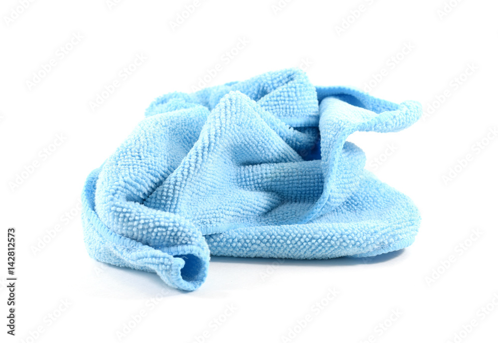 Light blue microfiber cloth Stock Photo | Adobe Stock