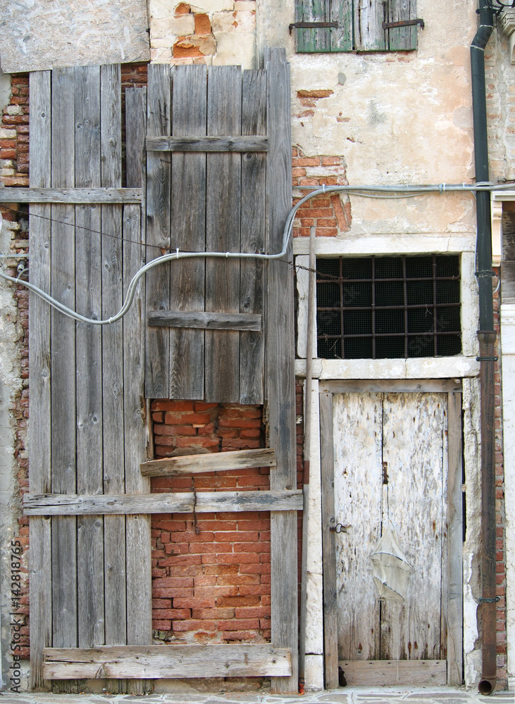 Boarded Up Door