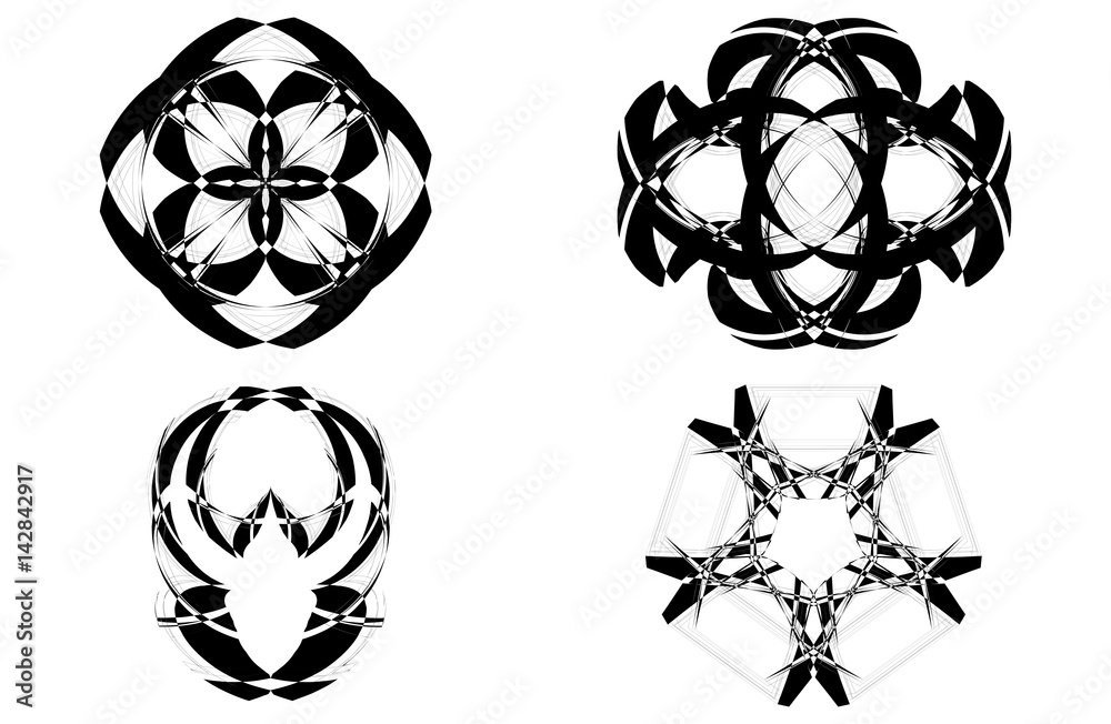 Set Of 4 Logo signs symbol tattoo For Design Brand Or Logo Company set-of-4-logo-signs-symbol-tattoo-for-design-brand-or-logo-company