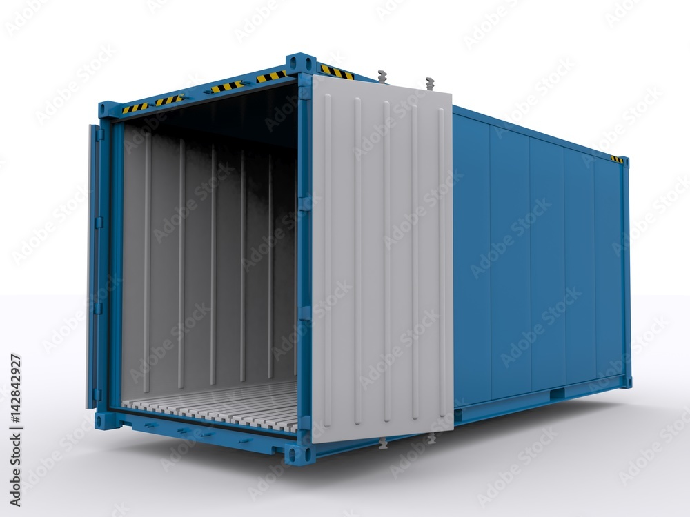 Reefer Container Stock Illustration | Adobe Stock