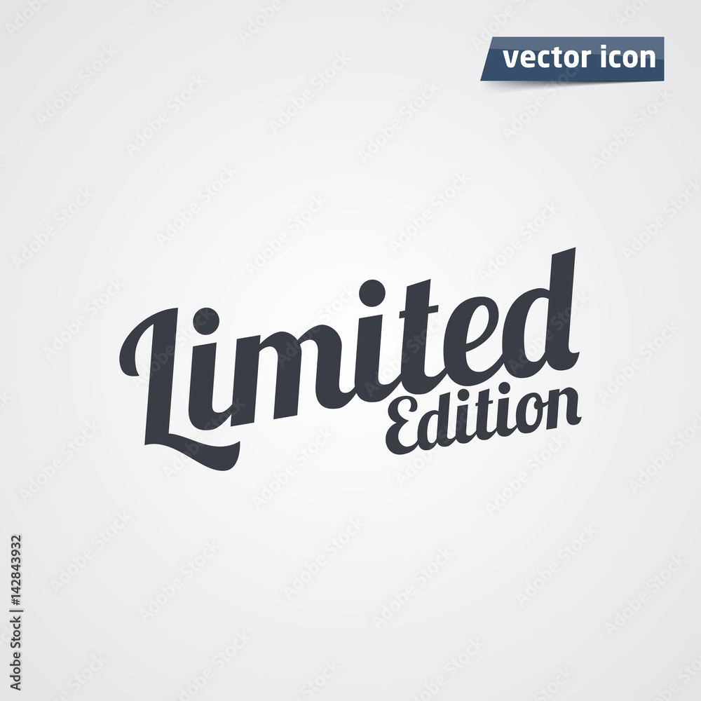 limited edition font vector illustration Stock Vector | Adobe Stock