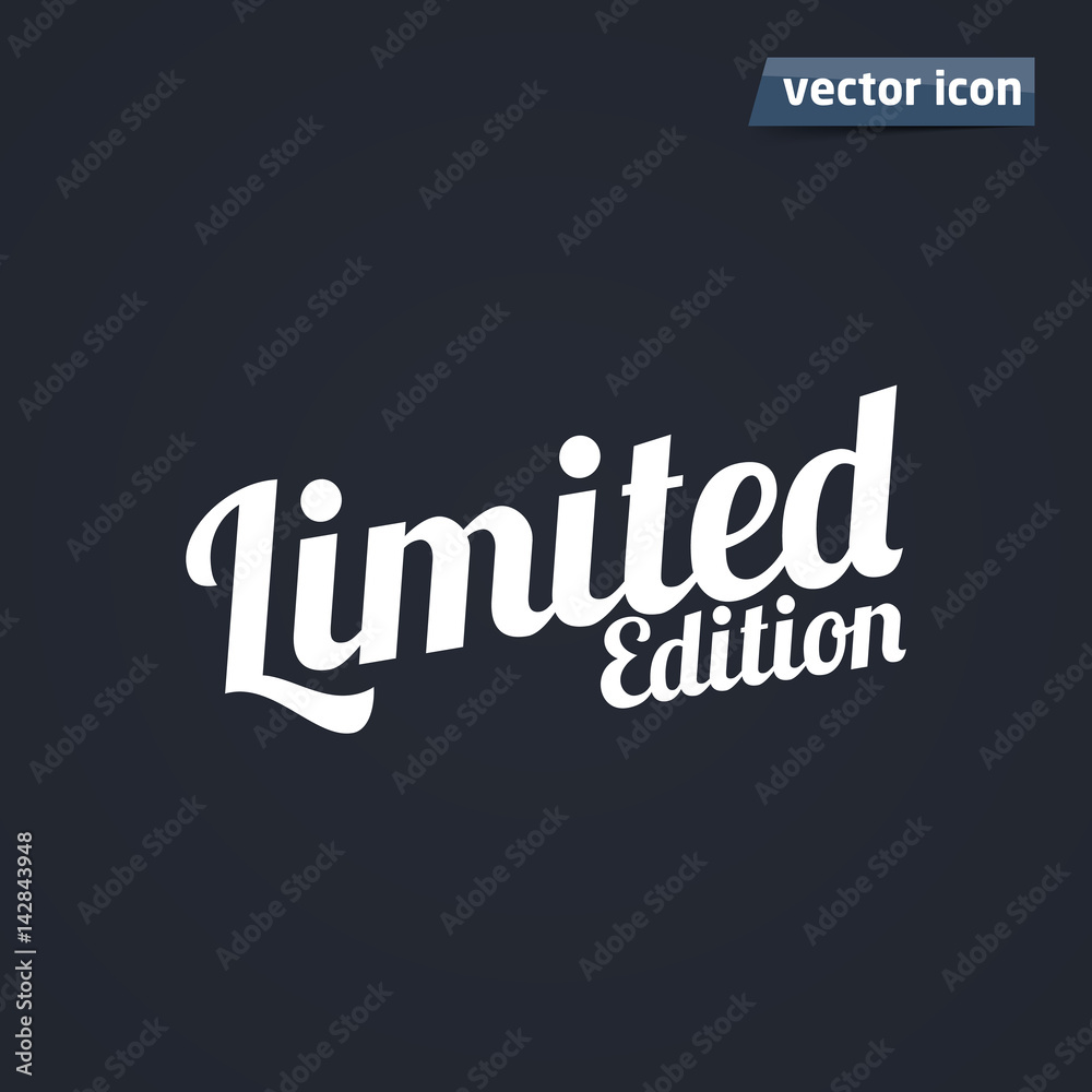 limited edition font vector illustration Stock Vector | Adobe Stock