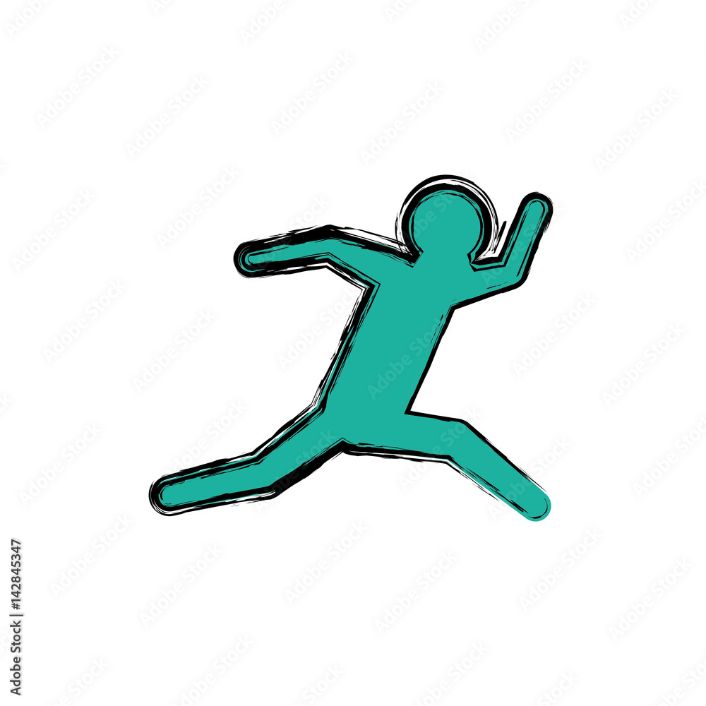Man running fast icon vector illustration graphic design Stock ...