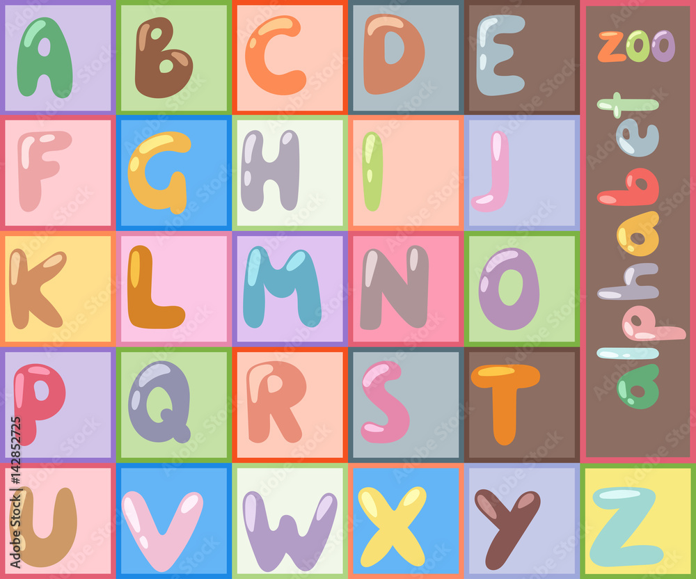 Vector of stylized font abc type design letter symbol creative typeface ...