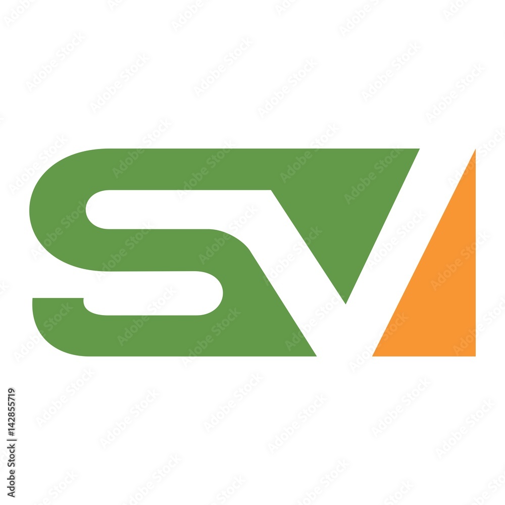 s and v logo vector. Stock Vector | Adobe Stock