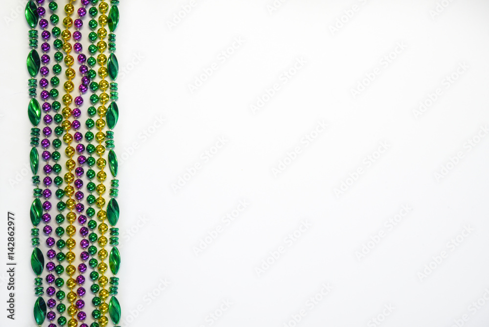 Mardi Gras Beads Border