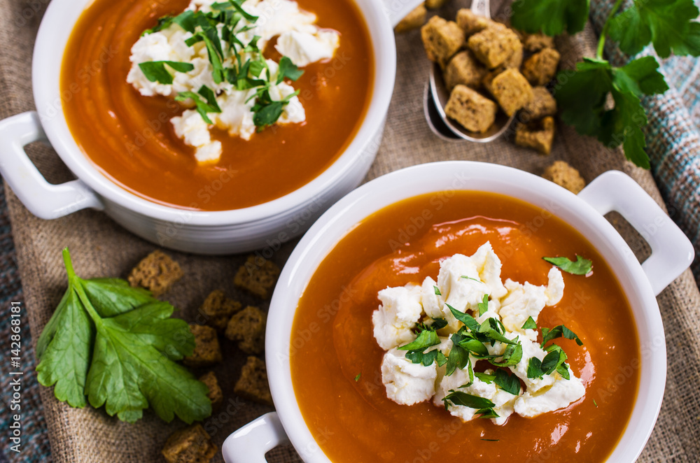 Dense vegetable soup Stock Photo | Adobe Stock