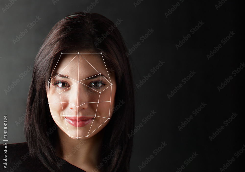 Biometric Verification - Woman Face Detection, Stock Photo | Adobe Stock