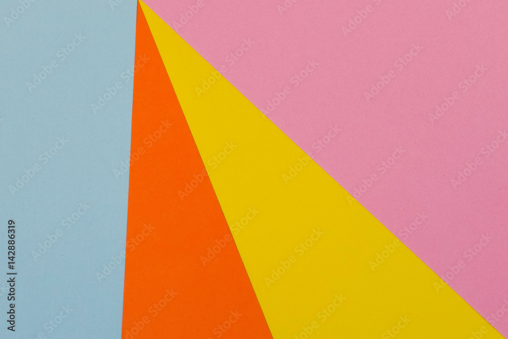 Yellow, blue, purple and orange color paper background Stock Photo ...