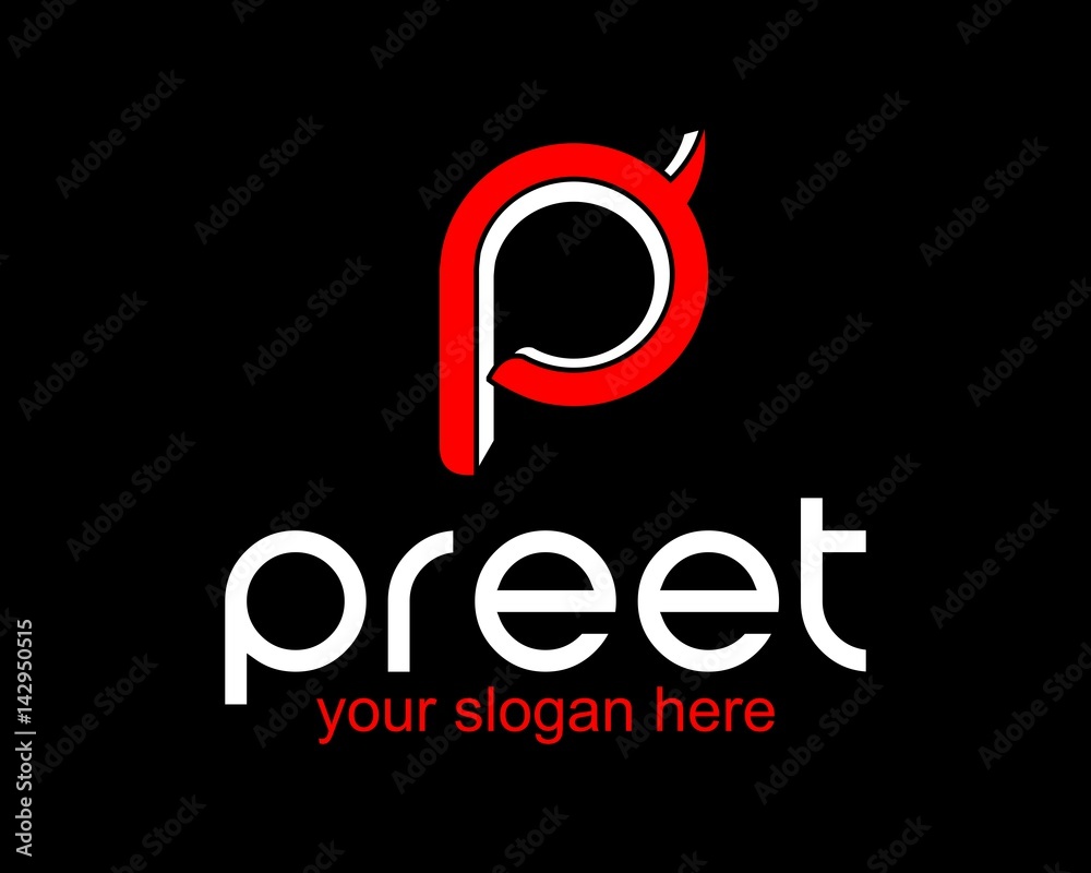 business company logo | art | the letter P Stock Vector | Adobe Stock