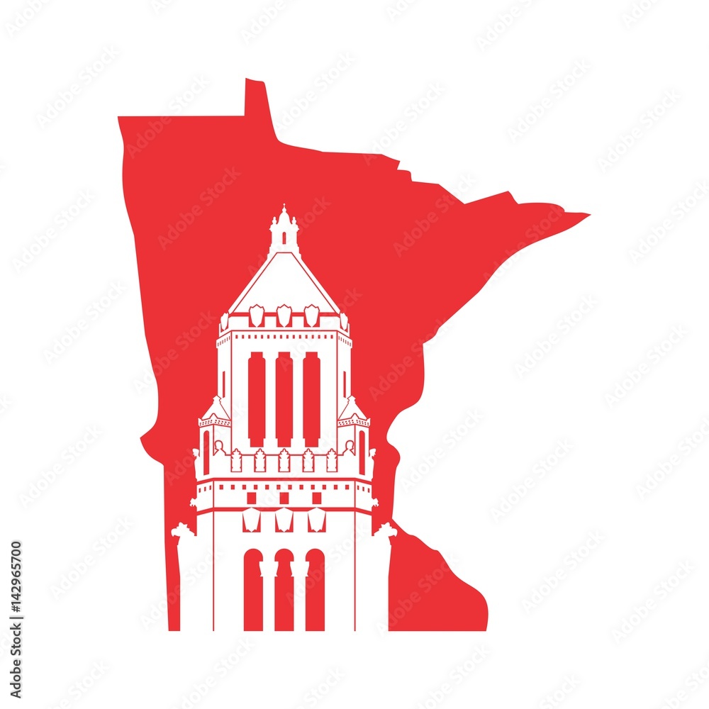 minnesota logo vector. building logo. Stock Vector | Adobe Stock