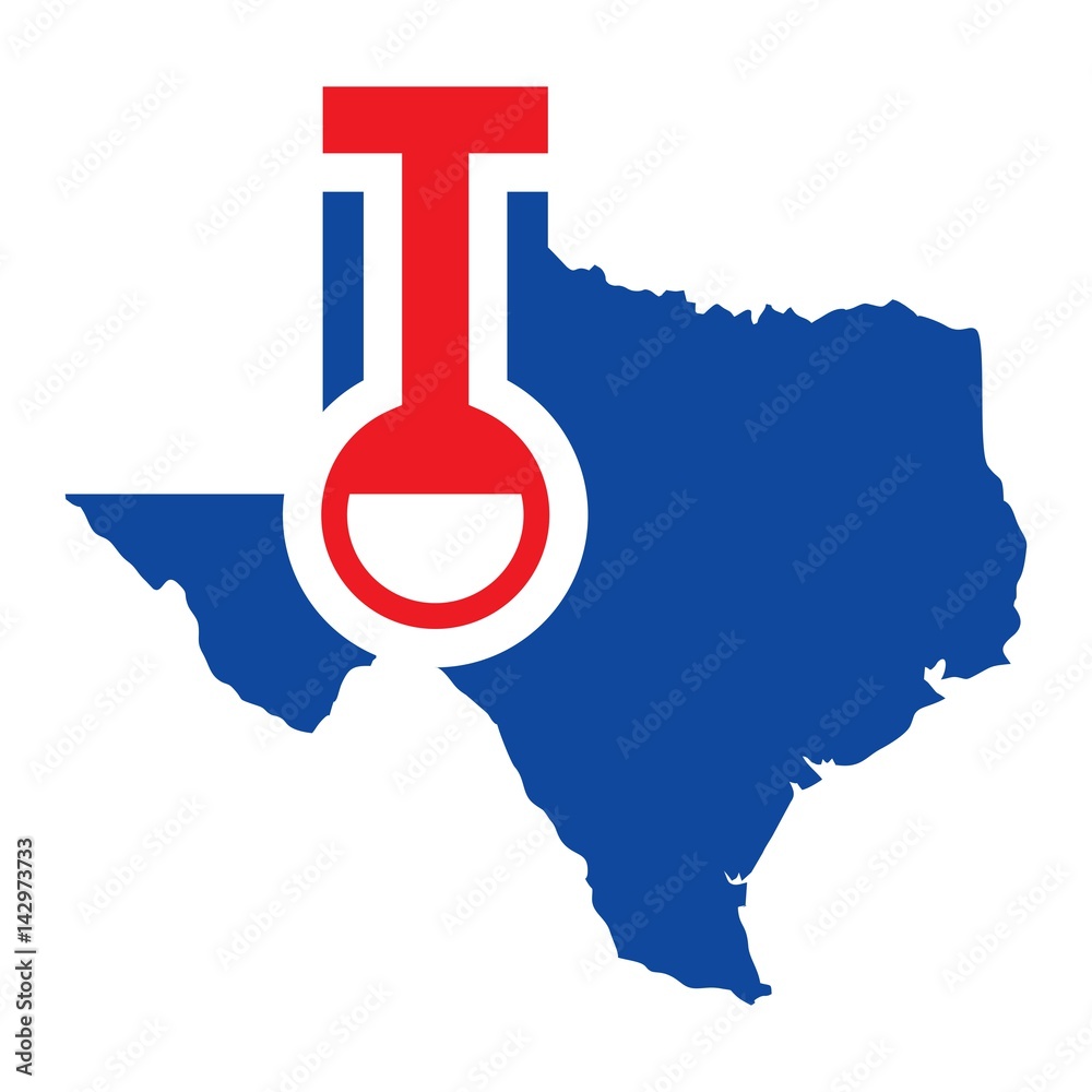 texas logo vector. laboratory logo. Stock Vector | Adobe Stock