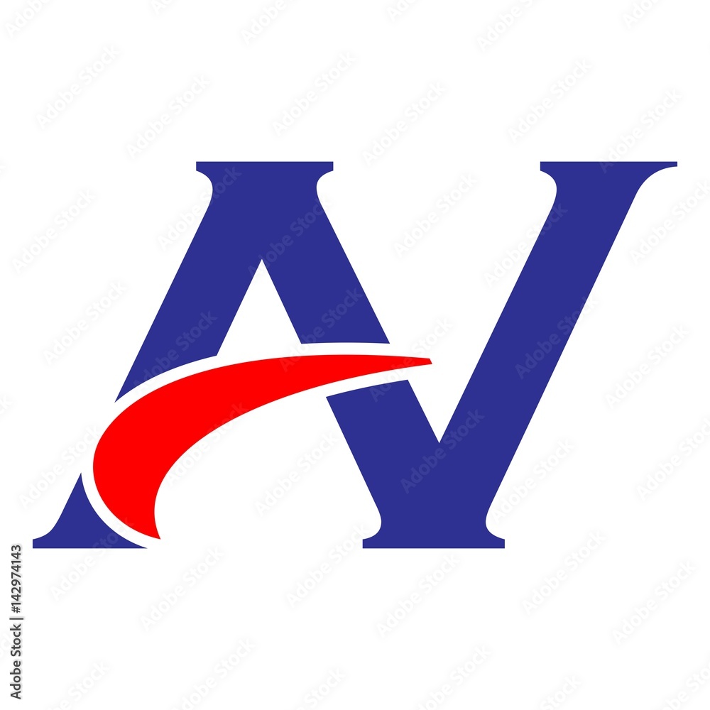 letter A and V logo vector. Stock Vector | Adobe Stock
