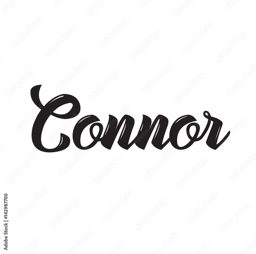 connor, text design. Vector calligraphy. Typography poster. Stock ...