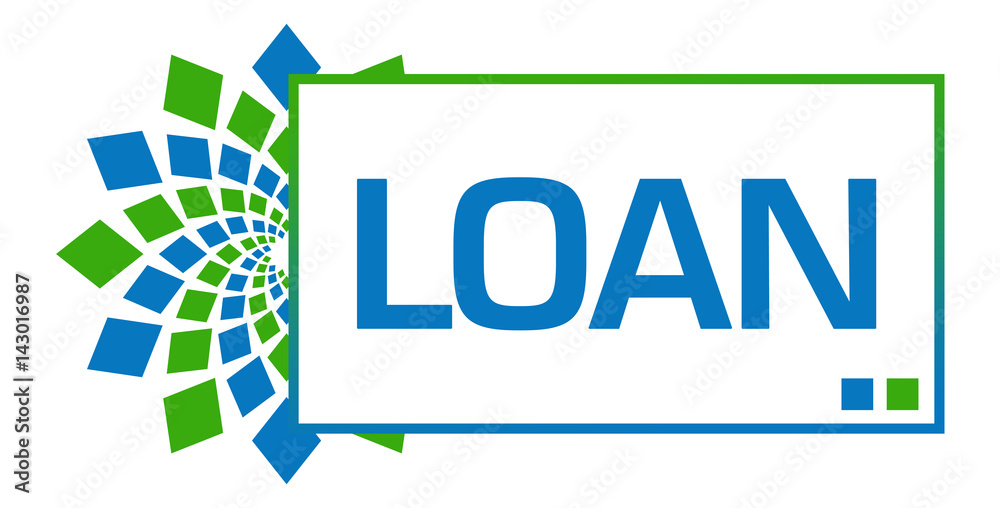 Loan Green Blue Circular Bar Stock Illustration | Adobe Stock