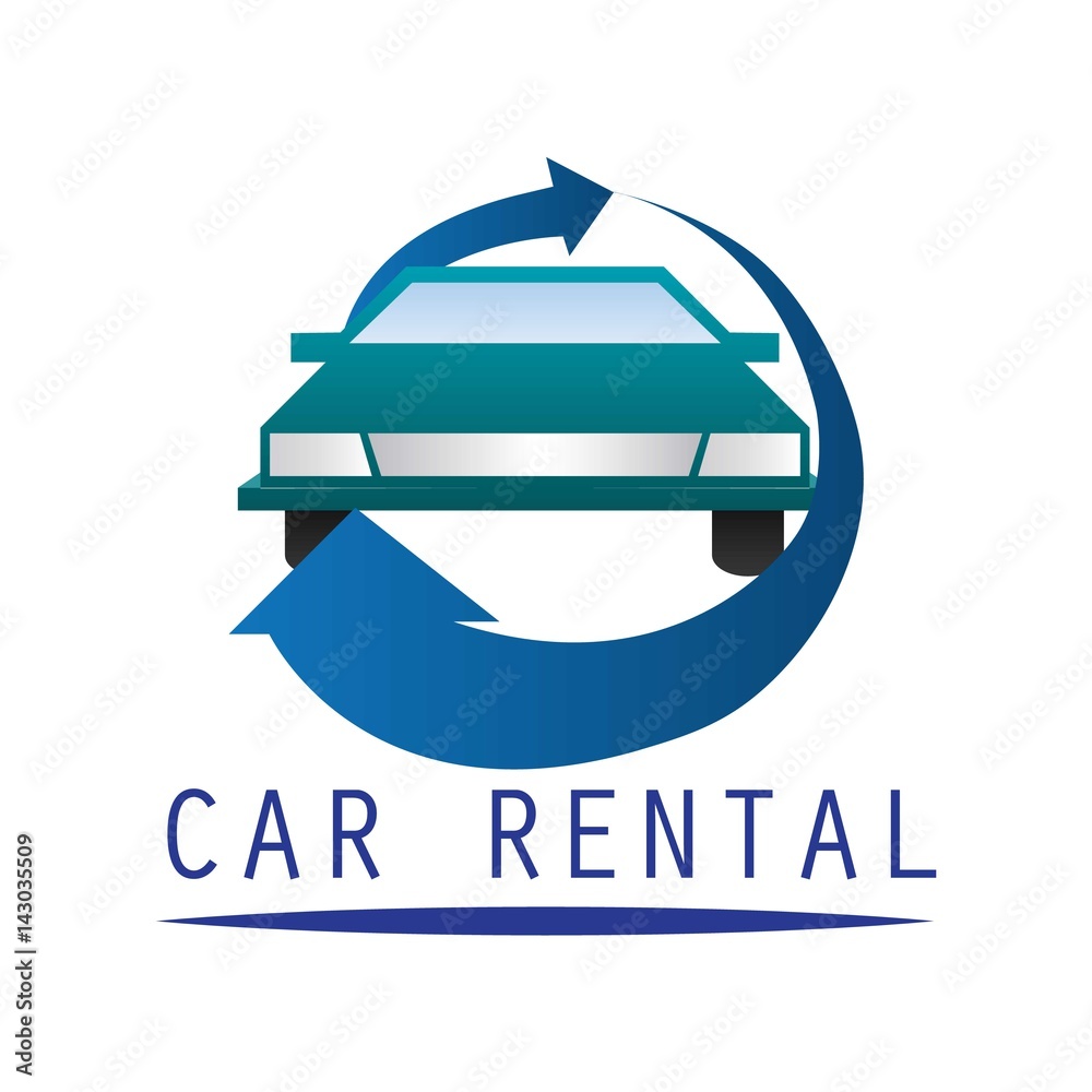 Vetor de car rent logo with text space for your slogan / tagline ...