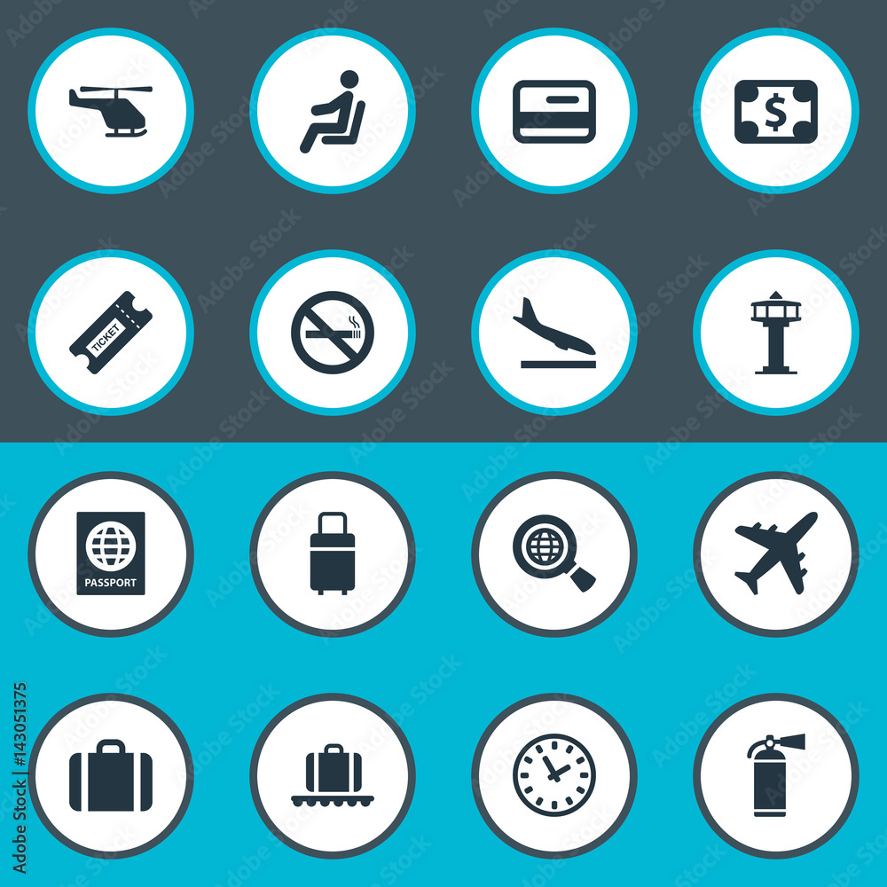 Vector Illustration Set Of Simple Travel Icons Elements Cigarette Vector Illustration Set Of Simple Travel Icons Elements Cigarette