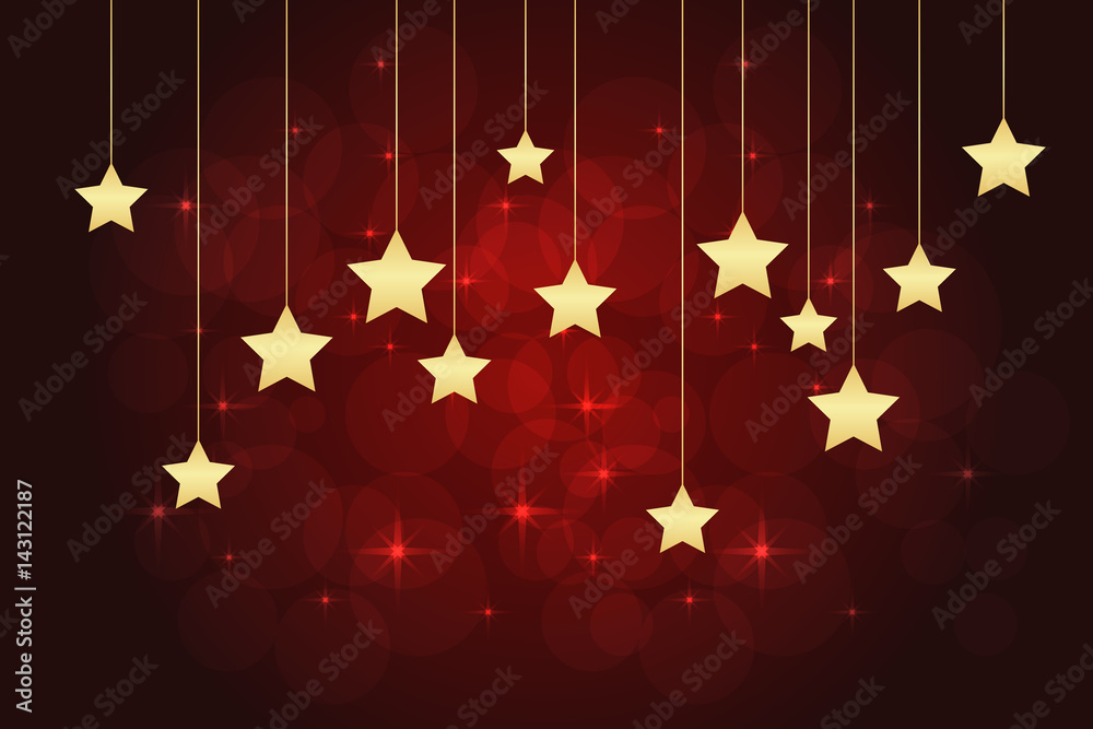 Red background with stars Stock Vector | Adobe Stock