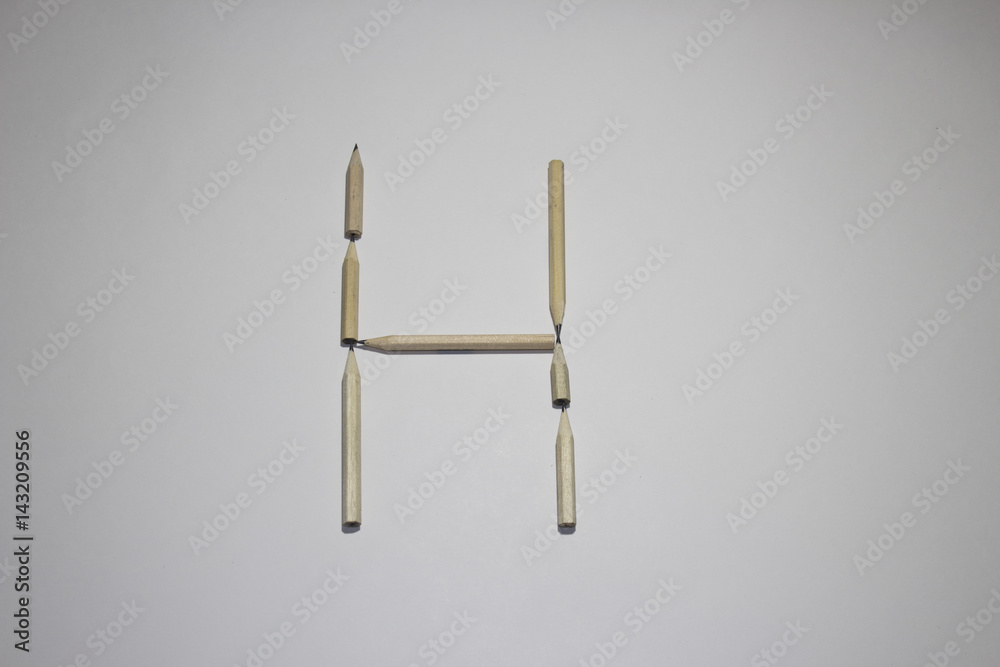 Alphabet symbol - letter H Stock Photo | Adobe Stock