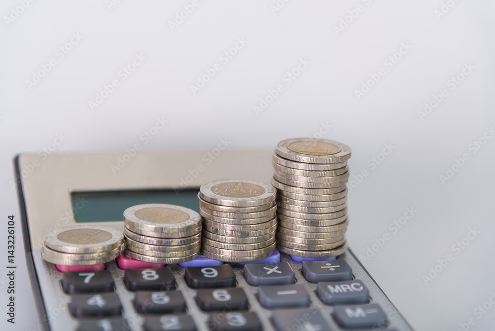 Increasing columns of coins, piles of coins arranged as a graph and ...